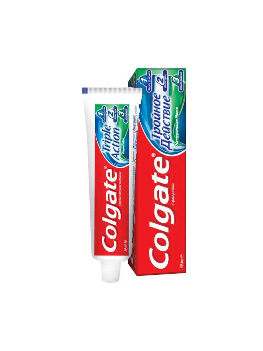 Colgate Зубная паста Тройное действие 50 мл 1 шт