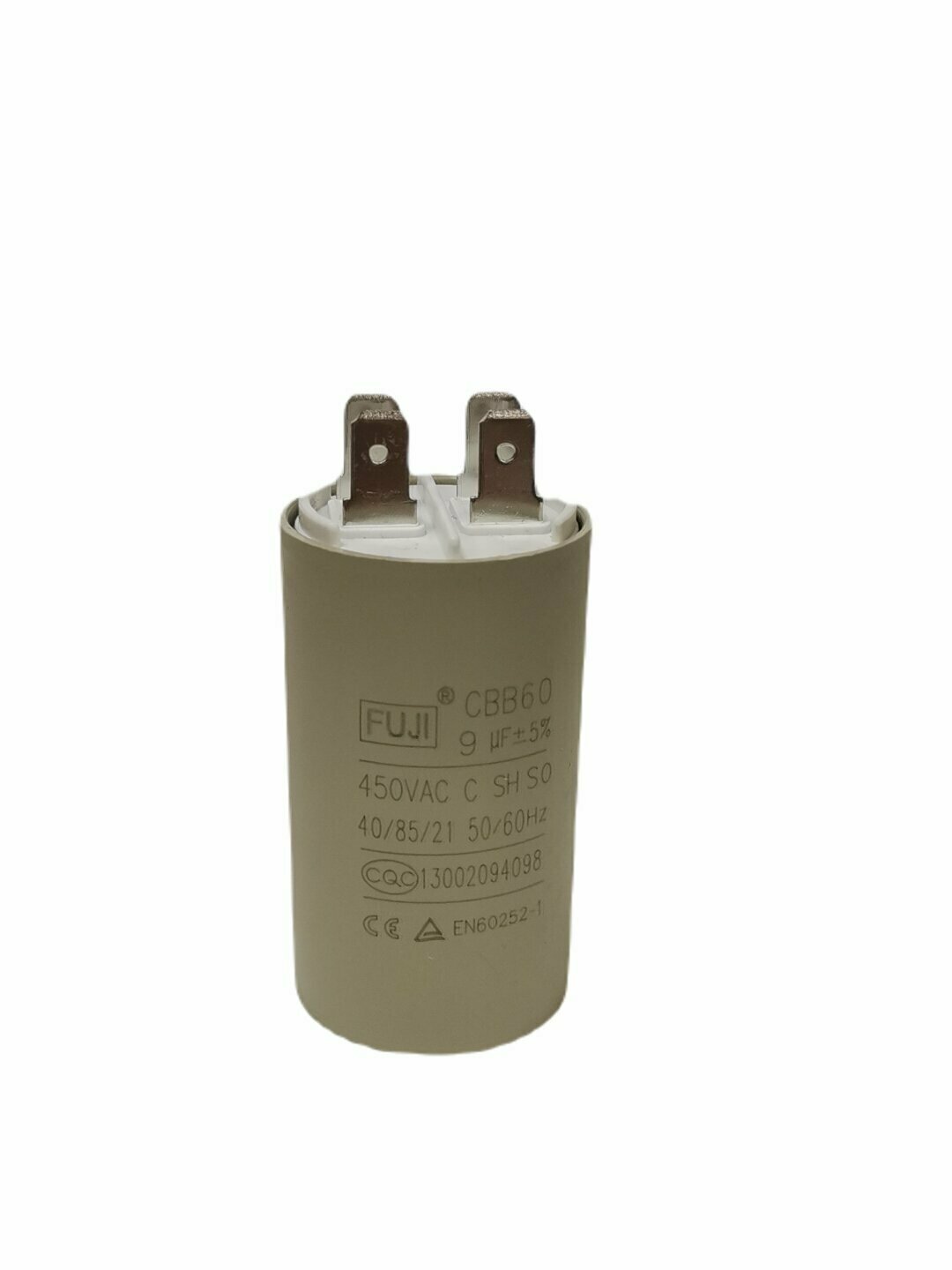 Конденсатор пусковой FUJI CBB60 (2+2 pins) 9 мкФ 450V 35x60мм (У)