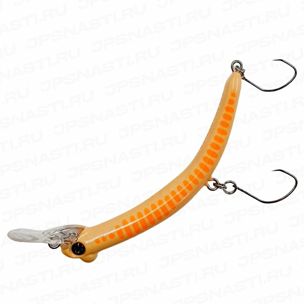 Японский воблер на форель Mukai Backstroke 55S, 3.5 г, #BGL8 Mustard Orange (Bug-ling) / Форелевые приманки / Лучший воблер банан