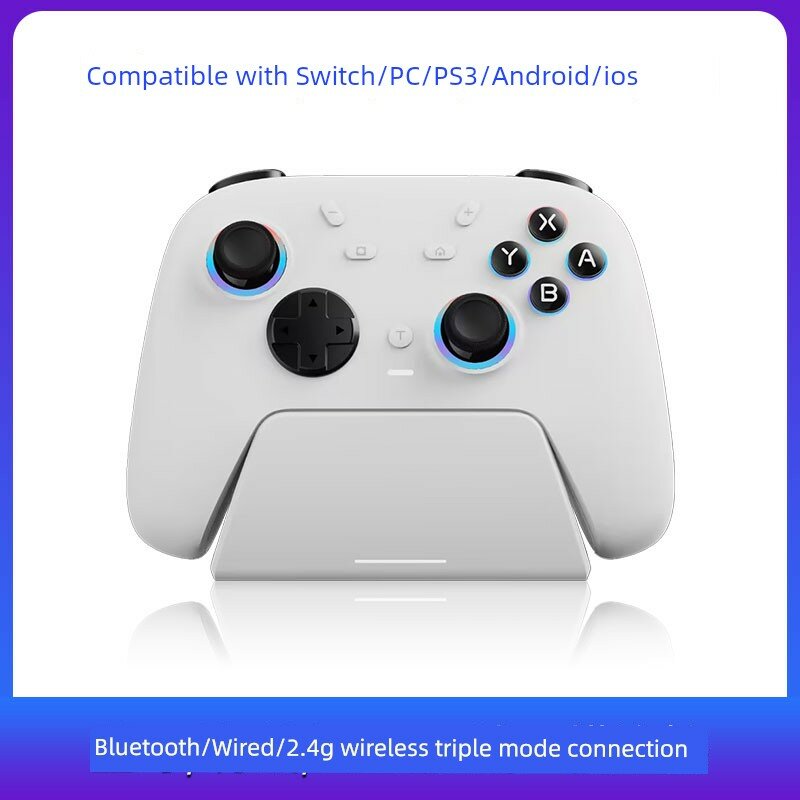 Беспроводной Bluetooth-контроллер для Nintendo Switch, Apple iPhone, Android, ПК и Steam с зарядным доком и приемником