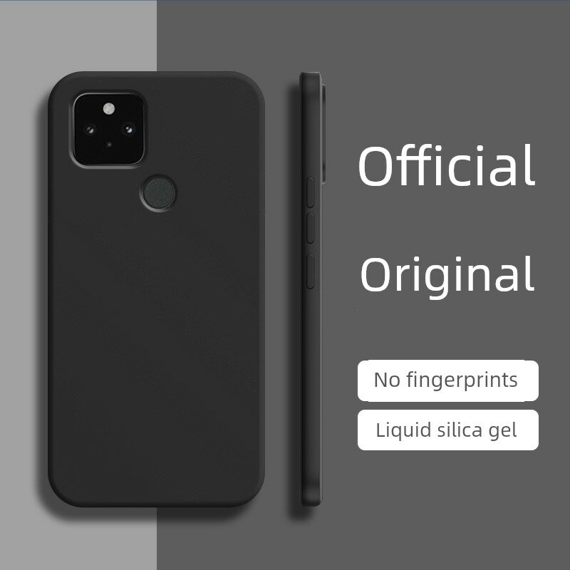 Графитово-черный чехол для Google Pixel 4XL с одинарным слоем и силиконовой защитой