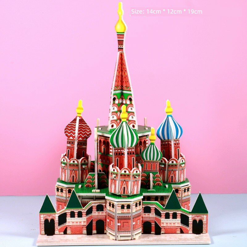 Набор 3D-паззла: Католическая церковь, многоцветный, для детей и взрослых, 1 шт
