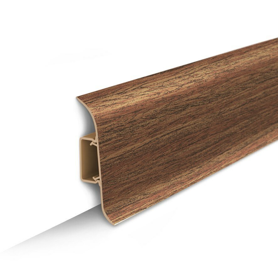 Пластиковый плинтус Идеал Classic 55 мм Ольха 341, 1 шт.