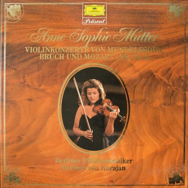 Мендельсон • Брух • Моцарт - Berliner Philharmoniker, Herbert von Karajan, Anne-Sophie Mutter - Violinkonzerte Von Mendelssohn, Bruch Und Mozart (Nr. 3 & 5) (3LP) NM
