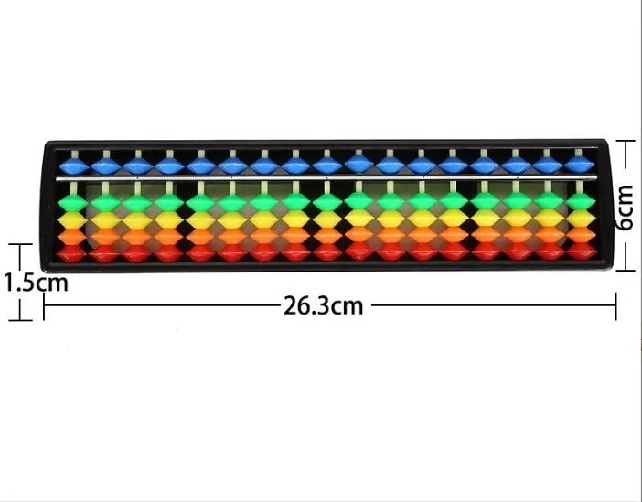 Счеты абакус 17 рядные / Соробан для ментальной арифметики / Японский счетный материал