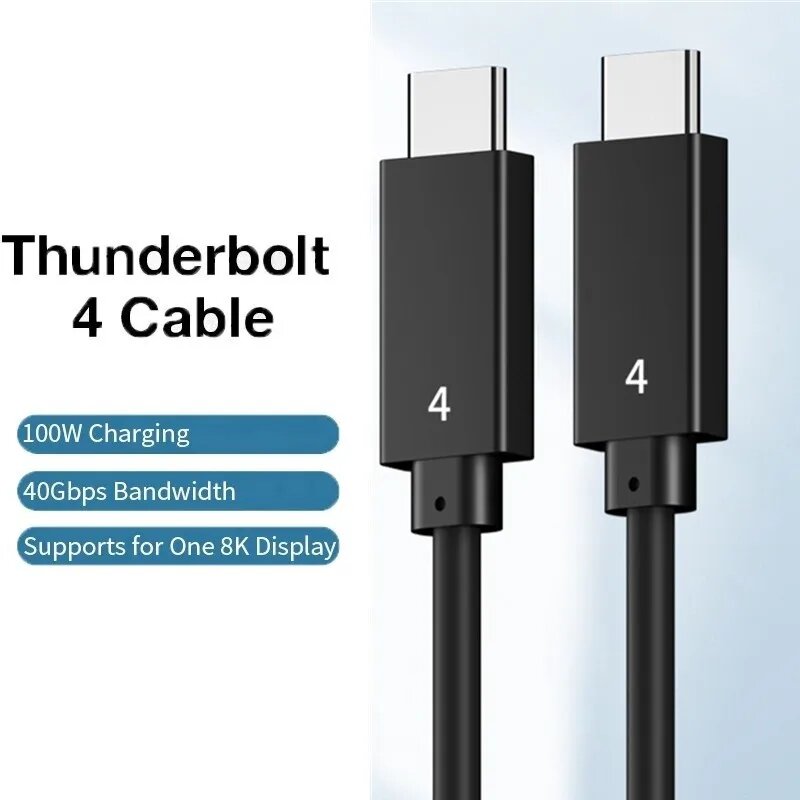 Jasoz Кабель Thunderbolt 4 40 Гбит/с 100 Вт 3 м