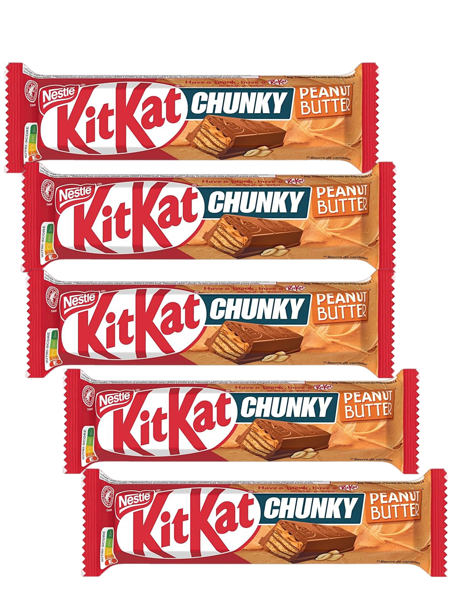 KitKat Chunky Peanut Butter /Кит Кат Чанки с арахисовым маслом, 42г х 5 шт (Германия)