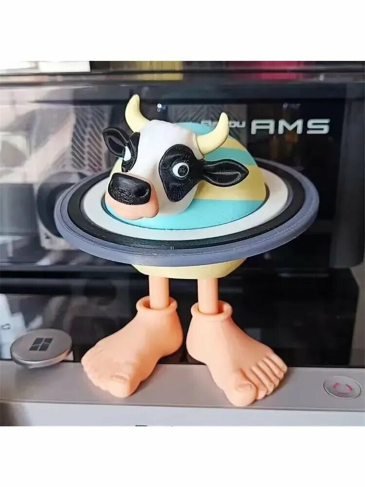 La vacca saturnosaturnita, Странные игрушки, напечатанные на 3D-принтере, Планета Корова
