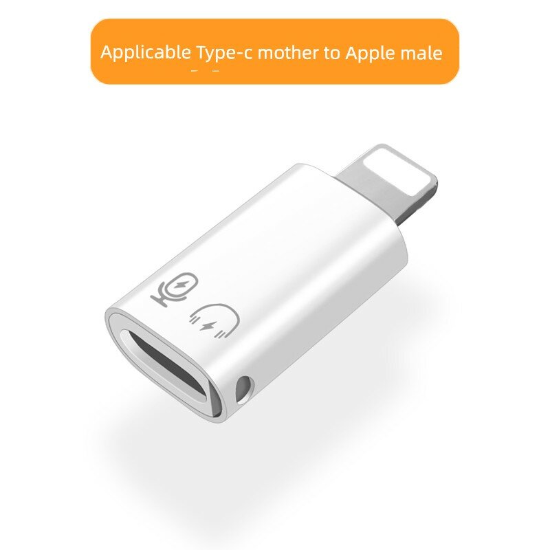 Адаптер Type-C к Lightning OTG для беспроводного лавалерного микрофона и цифровых наушников Type-C