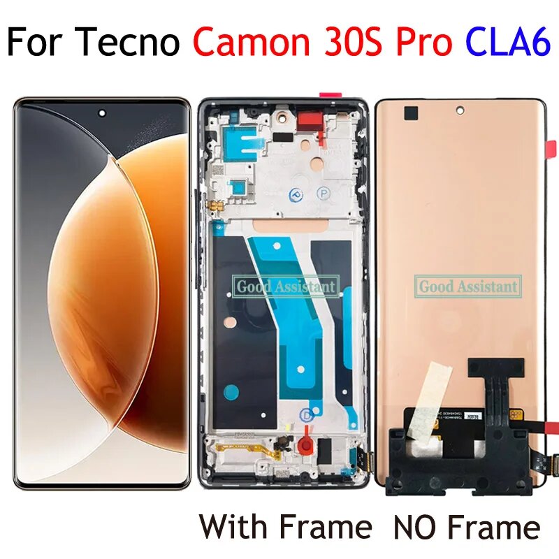 Дисплей Tecno Camon 30S Pro 6.78" TFT Black WithFrame