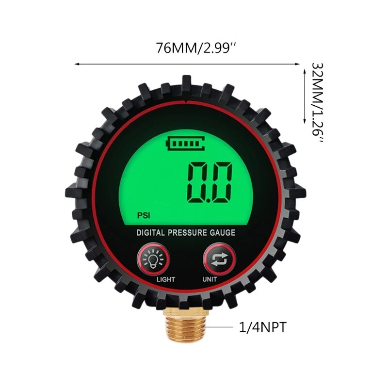 Цифровой манометр 0-255 psi, Цвет: C 255 Psi