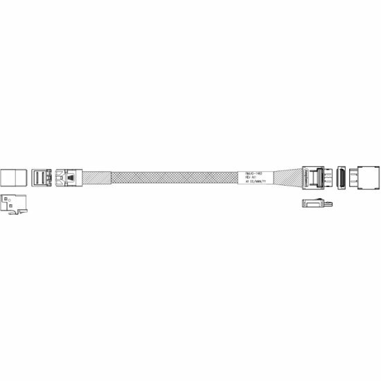 Кабель Amphenol RML42-1483 Cable OcuLink SFF8611 4i - SFF8643 57см