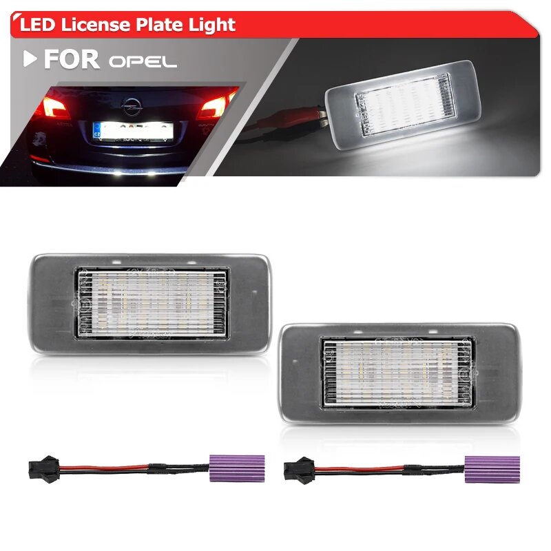 CANbus 18-SMD светодиодный модуль освещения номерного знака для Opel Vauxhall Astra J Sports Tourer Estate Zafira Tourer C 09-15