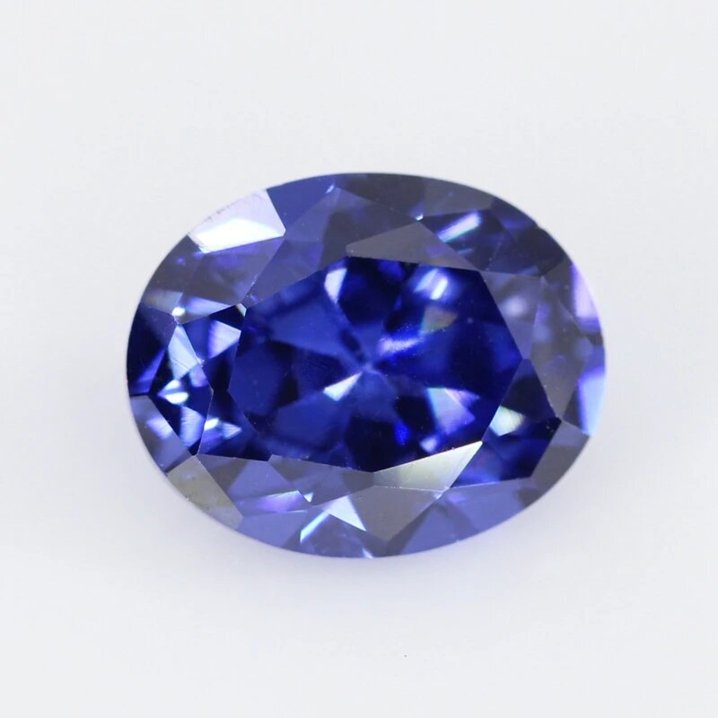 Кубический цирконий темно-синий 3x4mm (20шт) Tanzanian-cz