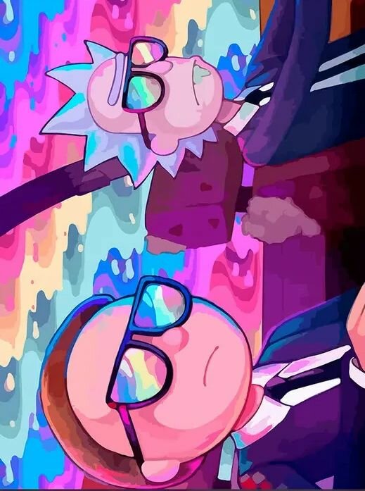 Алмазная Картина "Рик И Морти" 5D Круглый Бриллиант 30х40 См.