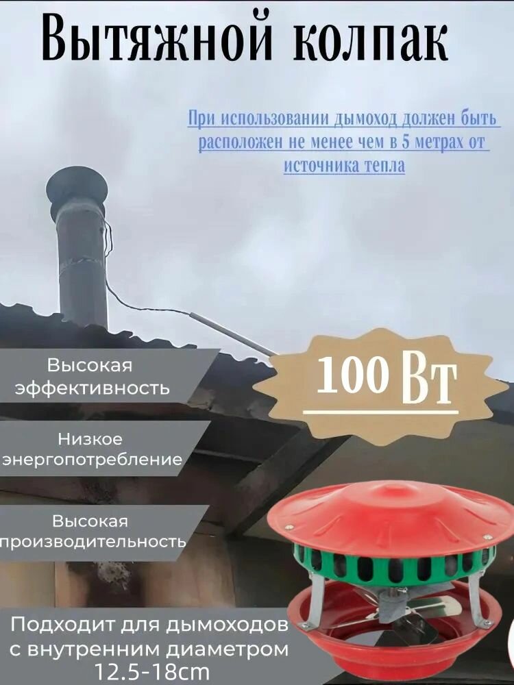 Вентилятор с принудительной тягой220 В мощностью 100 Вт