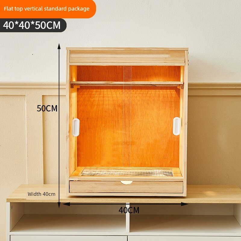 Клетка для попугаев с плоской крышей 40x50 см стандартный комплект, подогреваемый гнездовой инкубатор на зиму