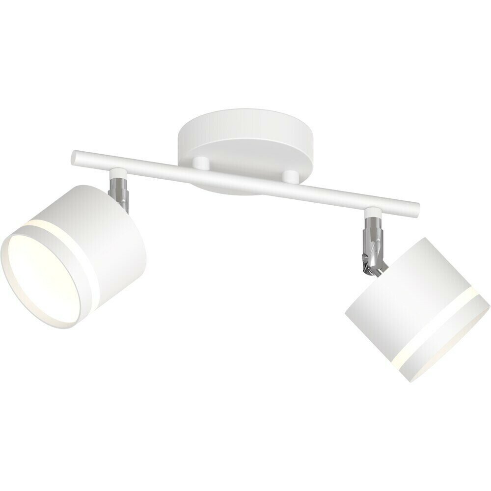Спот потолочный Schaffner Bajuno GX53 60 Вт 5 кв. м белый IP20 (4735-2 WH)