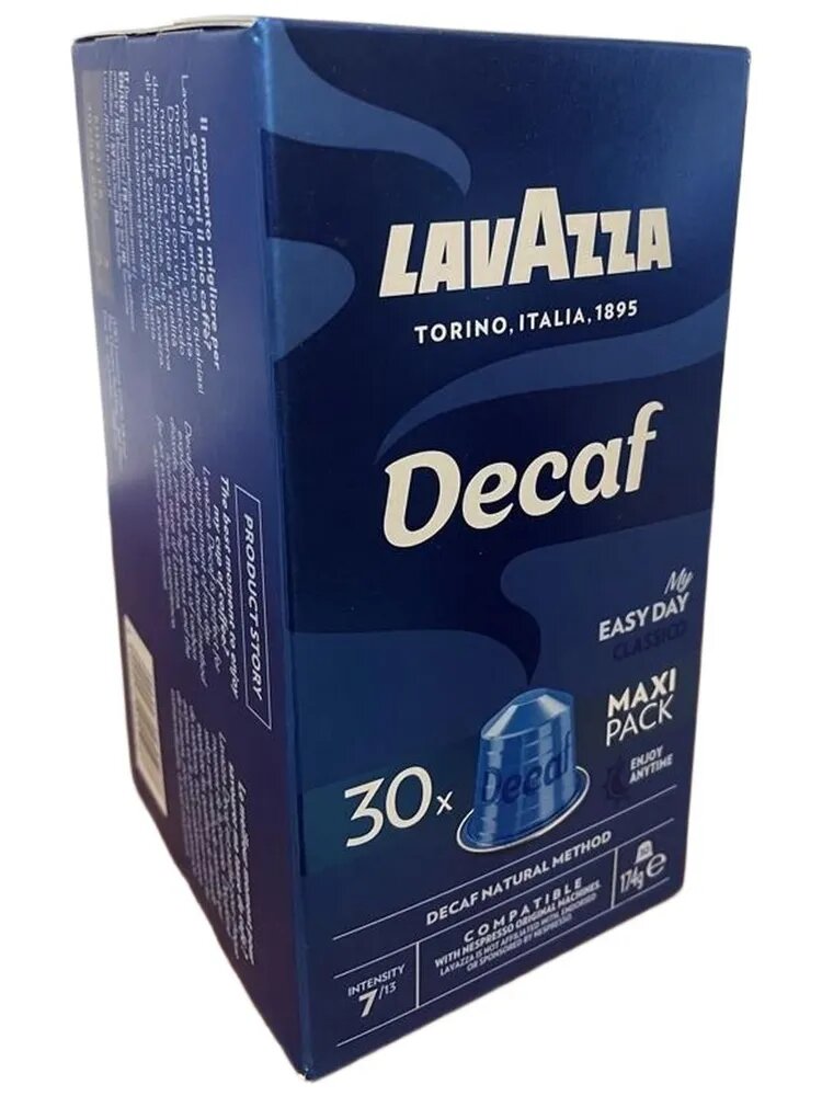 Кофе Lavazza "Decaf" ALU, без кофеина, в капсулах Nespresso Original, 30 штук