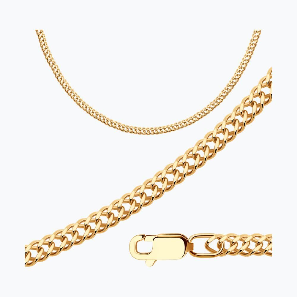 Цепь Diamant, серебро, 925 проба