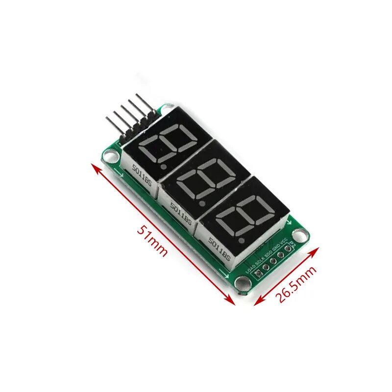 Дисплей 4-х разрядный 74HC595, Цвет: 3 Digit