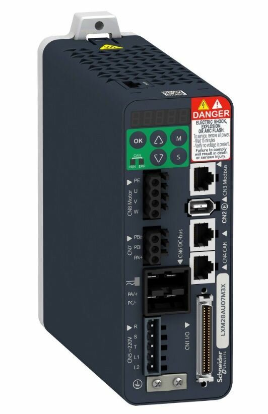 Сервопреобразователь Schneider Electric Lexium 1.2 А, 220 В, 3ф арт. LXM28AU01M3X