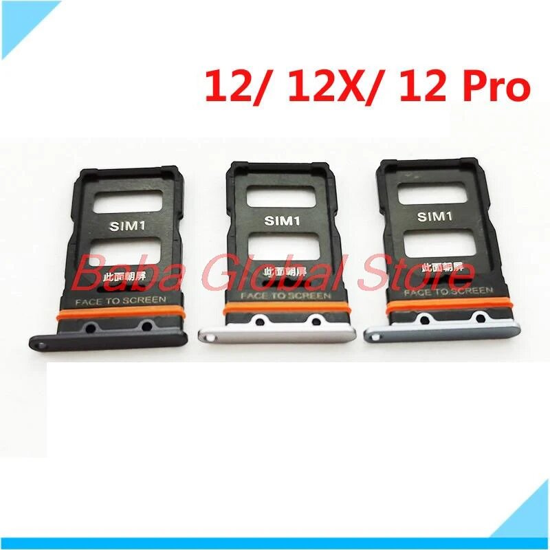 Лоток для SIM-карты для Xiaomi 12 12X 12 Pro, держатель для SIM-слота, адаптер, запасные части