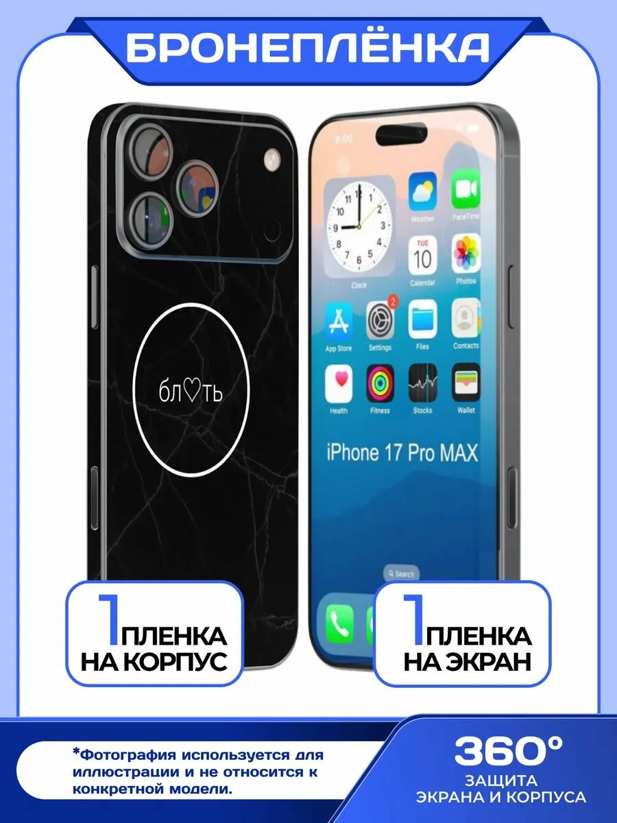 Пленка на экран и корпус для iPhone 17 Pro Max