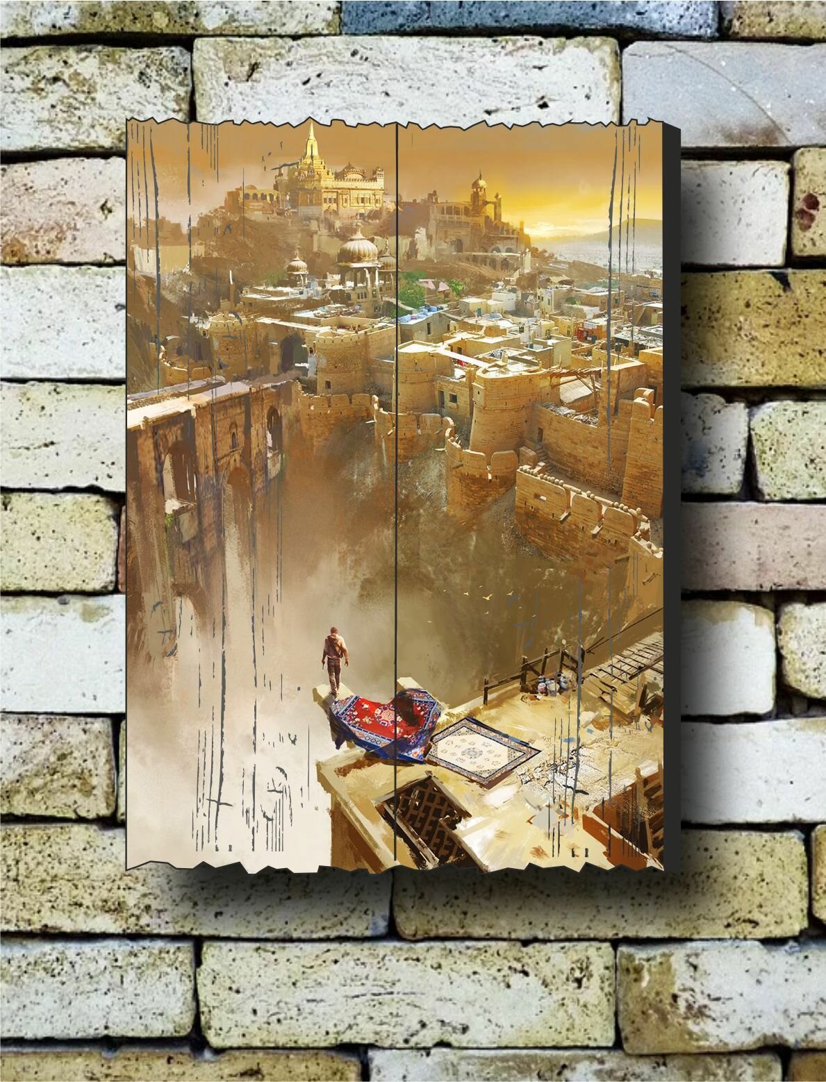 Картина на досках. Uncharted. Нейтан Дрейк.