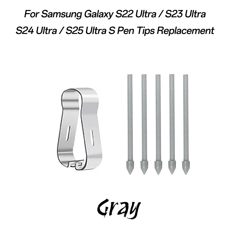 Насадки для S Pen Samsung Galaxy S22/S23/S24/S25 Ultra, Gray