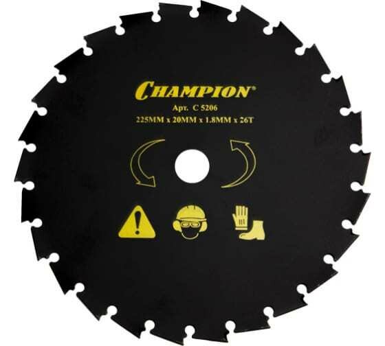 Нож для триммера CHAMPION 26/225/20 зуб долото