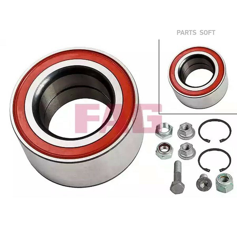Подшипник ступичный (комплект) FAG 713610100 VW PASSAT, CADDY, GOLF, JETTA '83-'04 FR