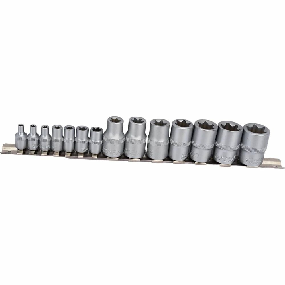 Набор головок внутренний TORX (14 пр; Е4-Е24; 1/2", 1/4") сервис ключ 76605