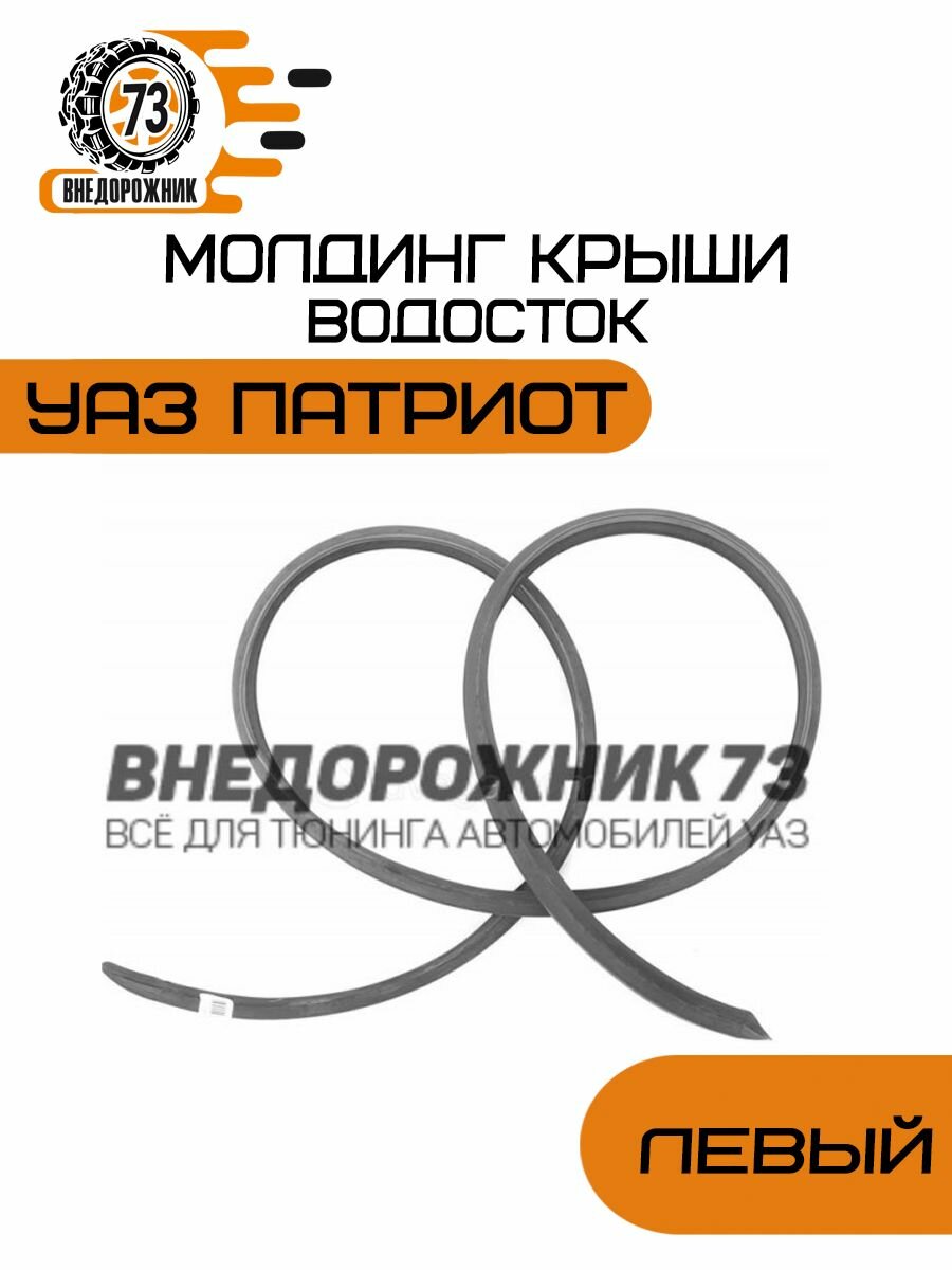 Молдинг крыши (водосток) УАЗ Патриот левый