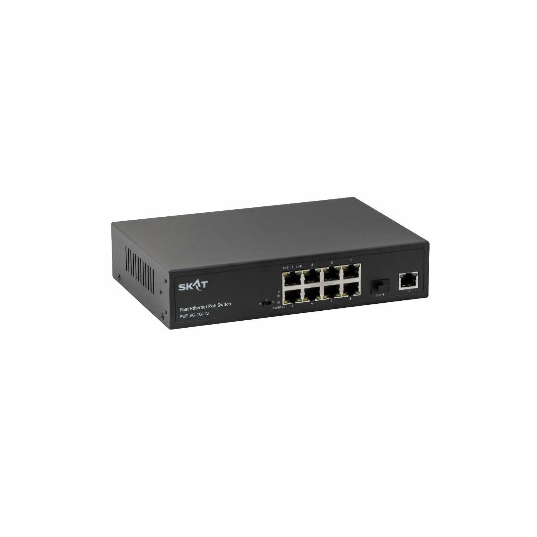 Бастион SKAT PoE-8E-1G-1Sv.2 (4074) Коммутатор POE
