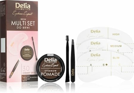 Воск для бровей Delia Cosmetics Eyebrow Expert Zest, оттенок 3.0 тёмно-коричневый, 3 шт