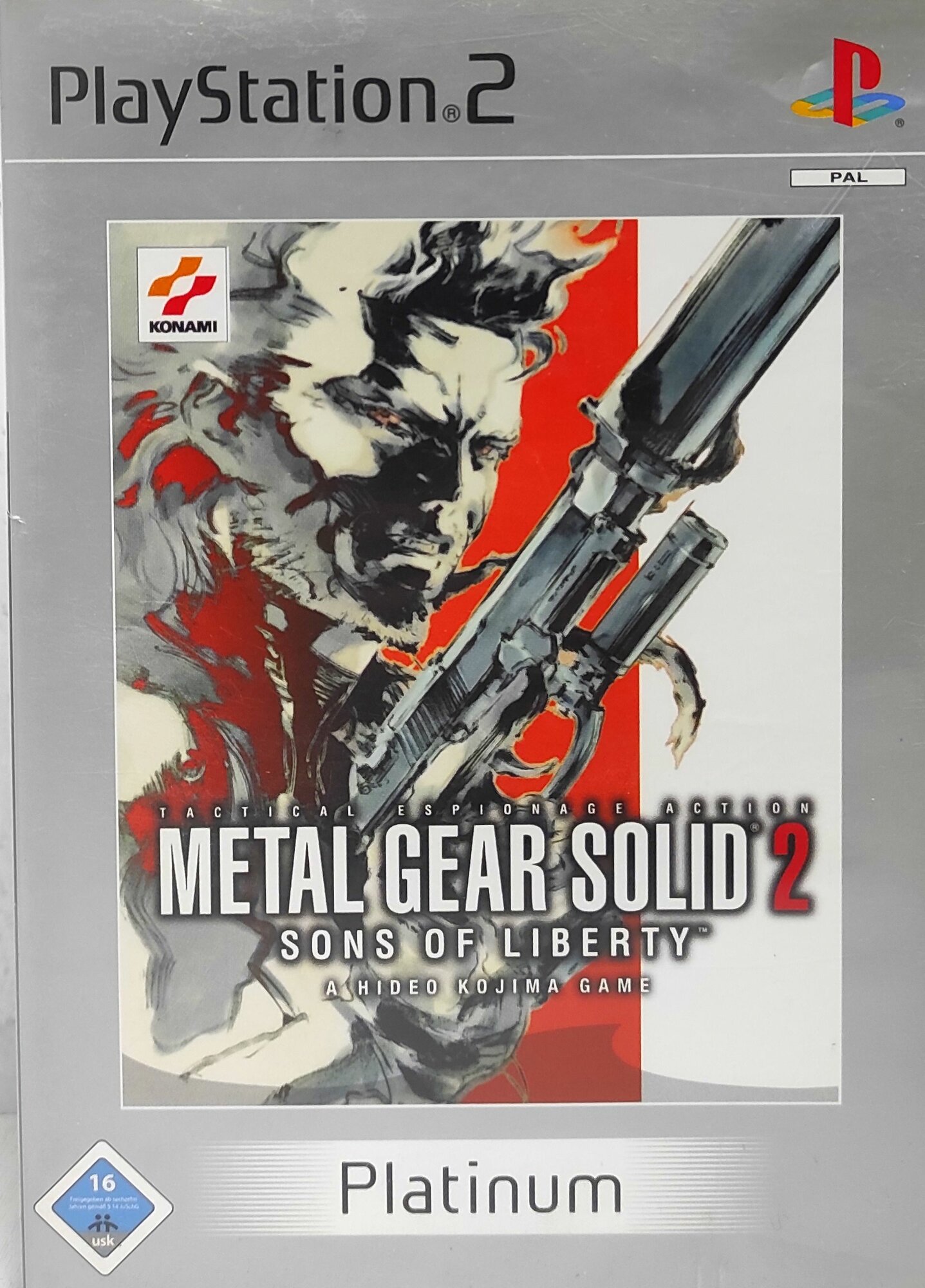Metal Gear Solid 2 Sons of Liberty Platinum Английский язык SLES 50383 Видеоигра на диске PS2. Товар уцененный