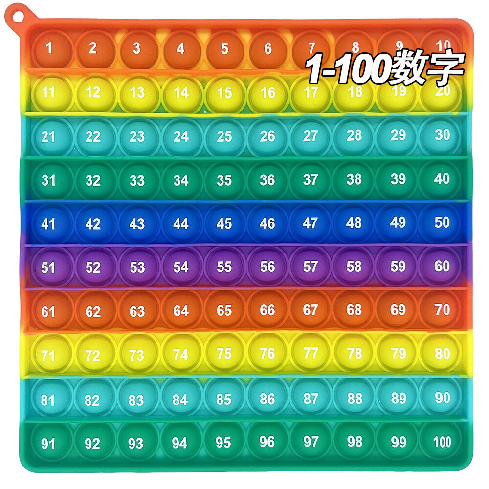 Обучающая игрушка для чисел 1-100 с радужным дизайном, 15 см, для математической практики