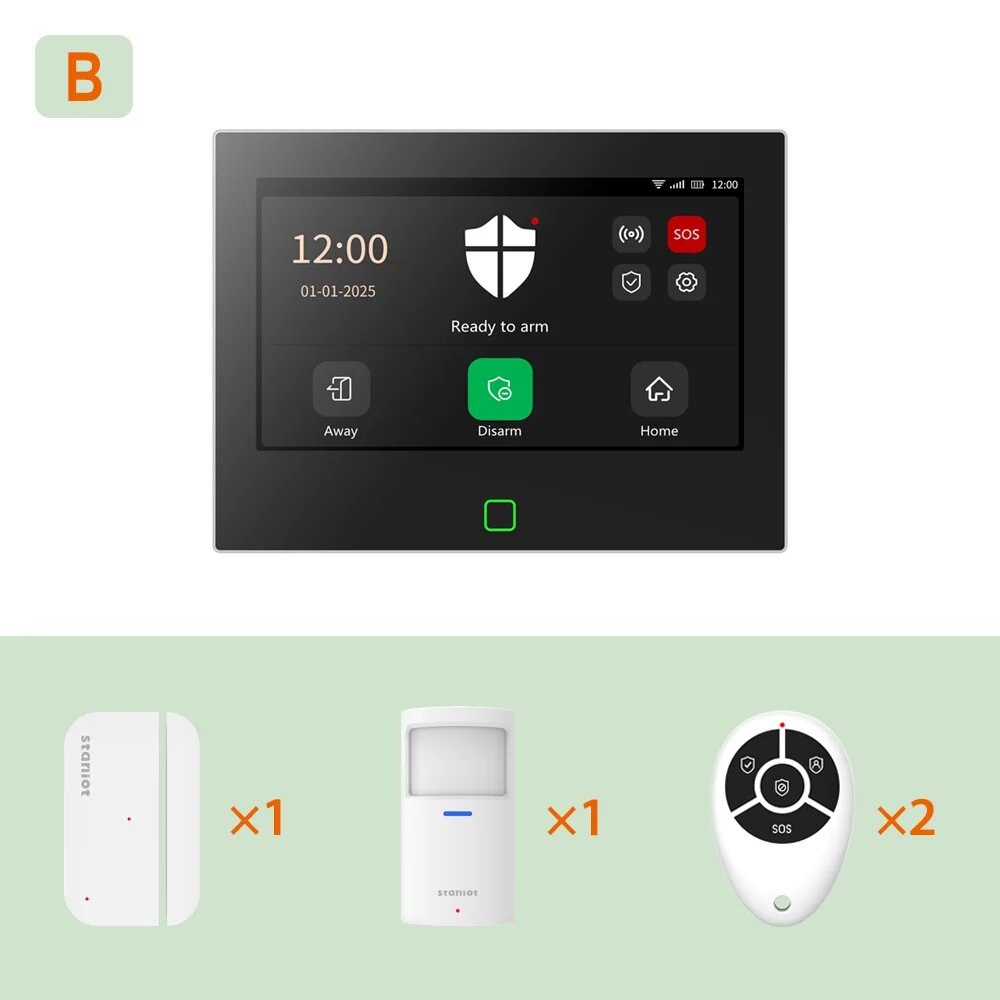 Охранная сигнализация Staniot 7 inch-LORA-KIT, EU Plug