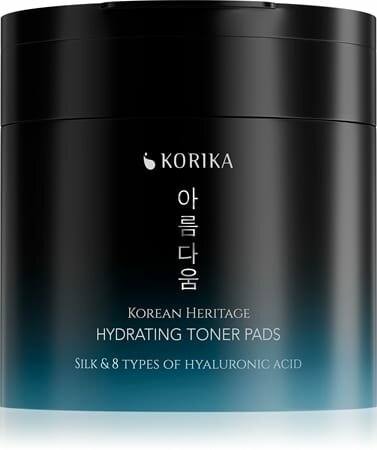 Средство для умывания KORIKA Korean Heritage Silk & 8 Types of Hyaluronic Acid Hydrating Toner Pads, 70 шт