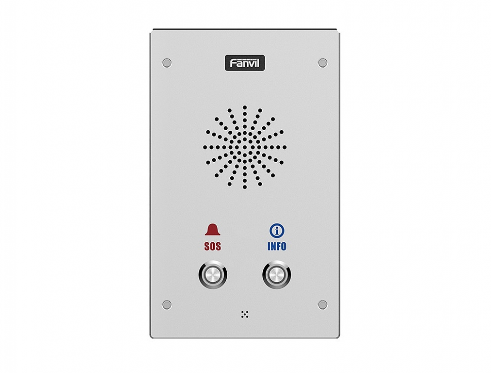 IP-домофон Fanvil i16S-02P, накладной, внешний, IP65, IK10, 2 кнопки