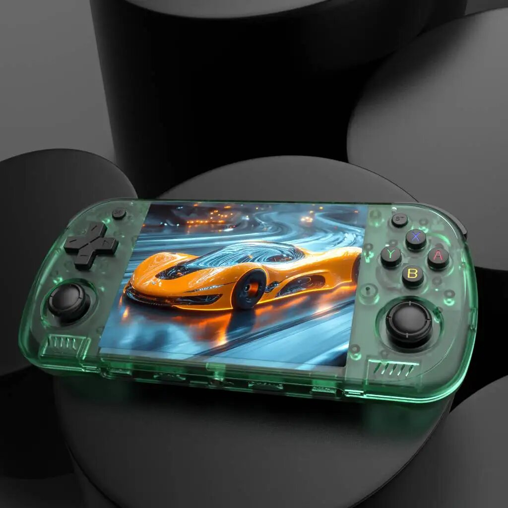 Портативная игровая консоль FUNKIDDY R36H PRO MAX, green, 128G(20K Games)