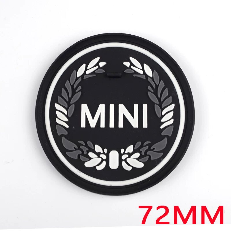 Подставка под чашку с рисунком луны для Mini Cooper, диаметр 72 мм, аксессуар для напитков