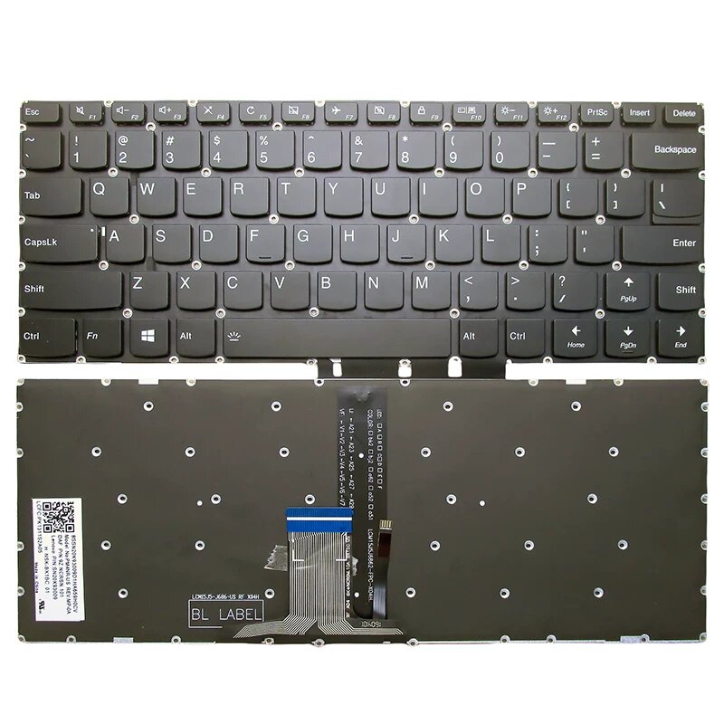 Английская подсветка маленькая клавиша ввода клавиатура для ноутбуков Lenovo 310S-14 510S-14 Yoga 710-14 совместимая