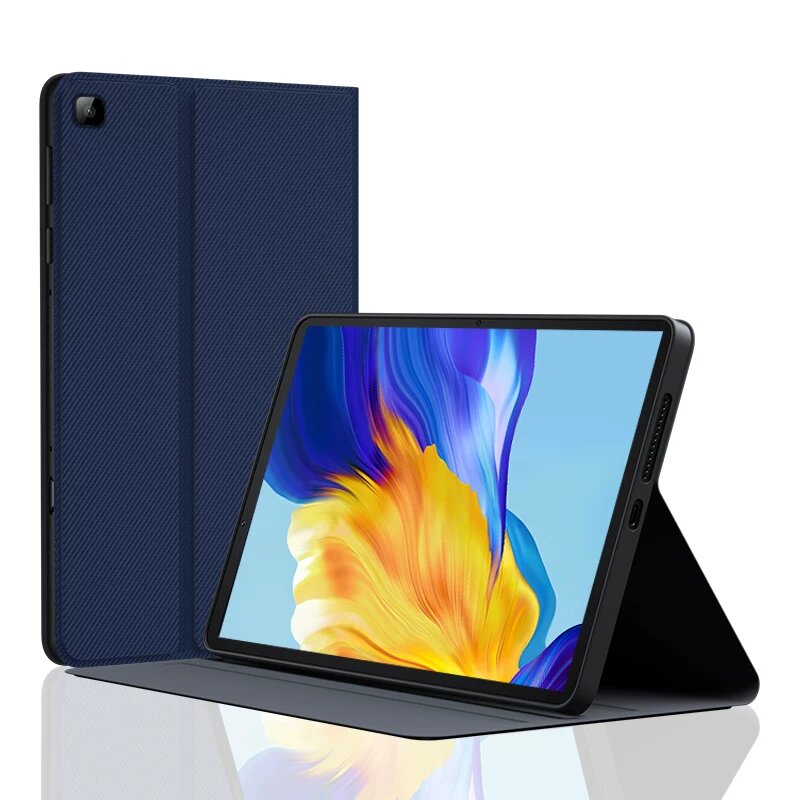 10,1-дюймовый кожаный чехол с магнитом для Honor Tablet 7 с подставкой, полная защита, синий, без стеклянной пленки