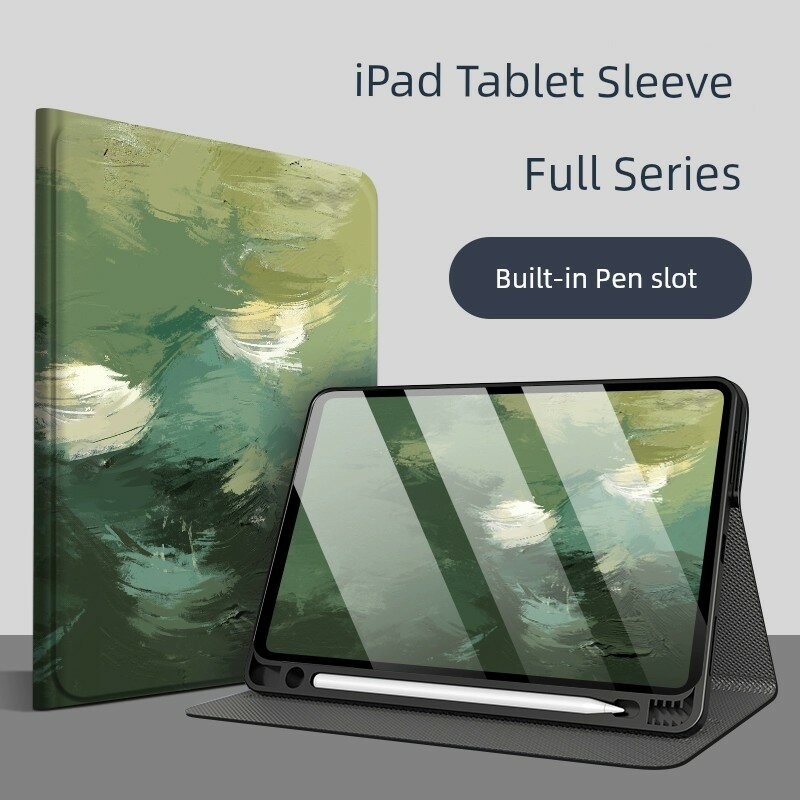 Чехол для iPad Pro 12.9 дюймов, силиконовый, 2022 модель, цвет Водный Свет, улучшенная версия со слотом для стилуса