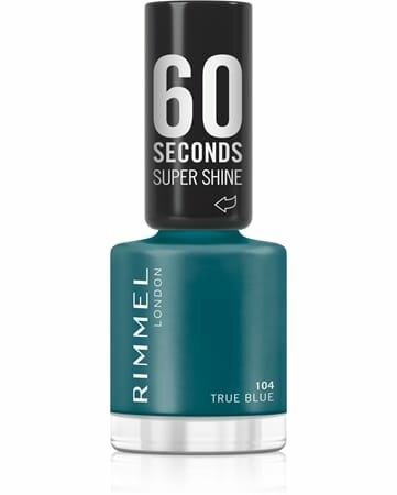 Лак для ногтей Rimmel 60 Seconds Super Shine, оттенок 104 True Blue, 8 мл
