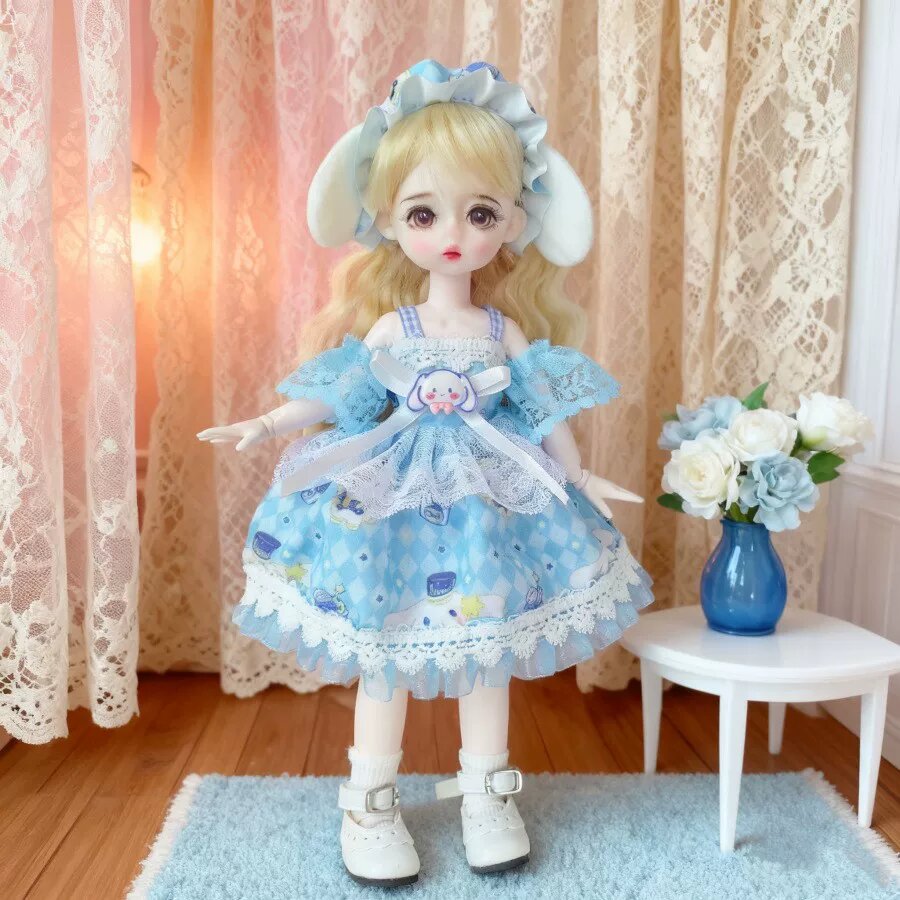 Новая зимняя одежда, комплект одежды для куклы BJD с шестью суставами, кукла-призрак, одежда для куклы 30cm (пальто,