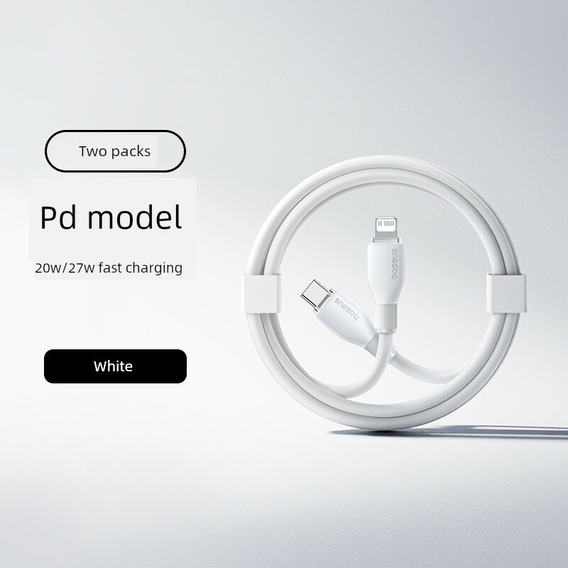 Белый 2-упаковка кабель USB-C PD быстрая зарядка 1.0м для iPhone 11-16 Series