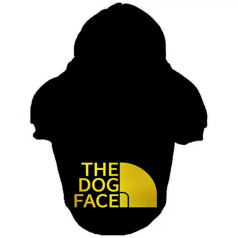 Свитер для маленьких собак Dog Face - Черно-золотой, размер 3XL для мелких пород
